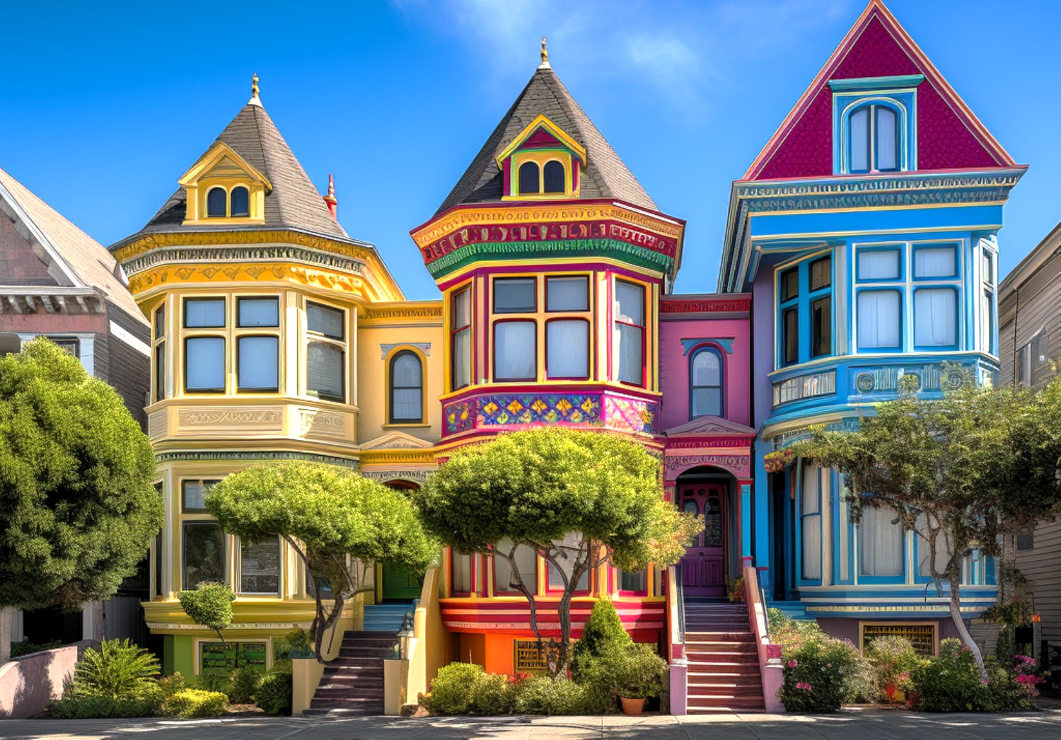 Solve San Francisco jigsaw puzzle online with 24 pieces