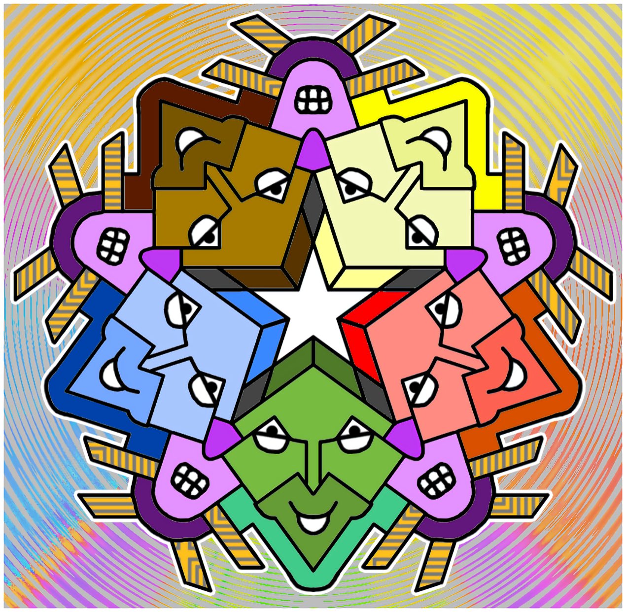 Solve some faces jigsaw puzzle online with 169 pieces