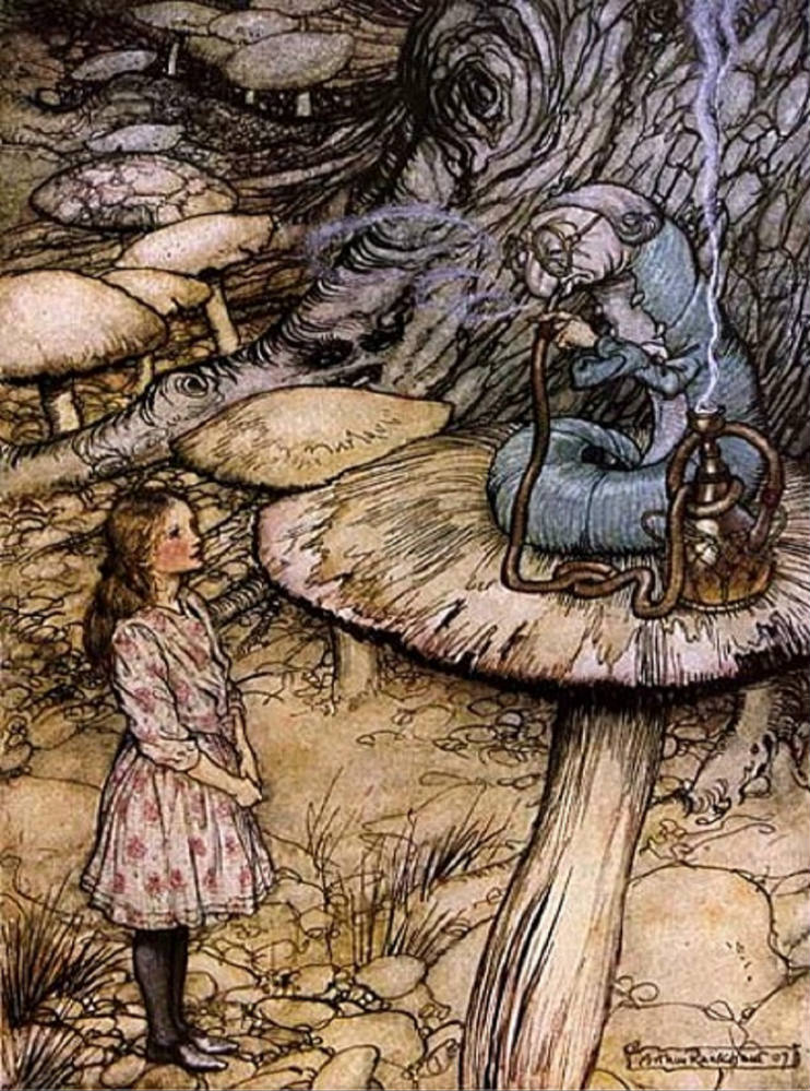Solve Alice in Wonderland ......................... by ''Arthur Rackham ...
