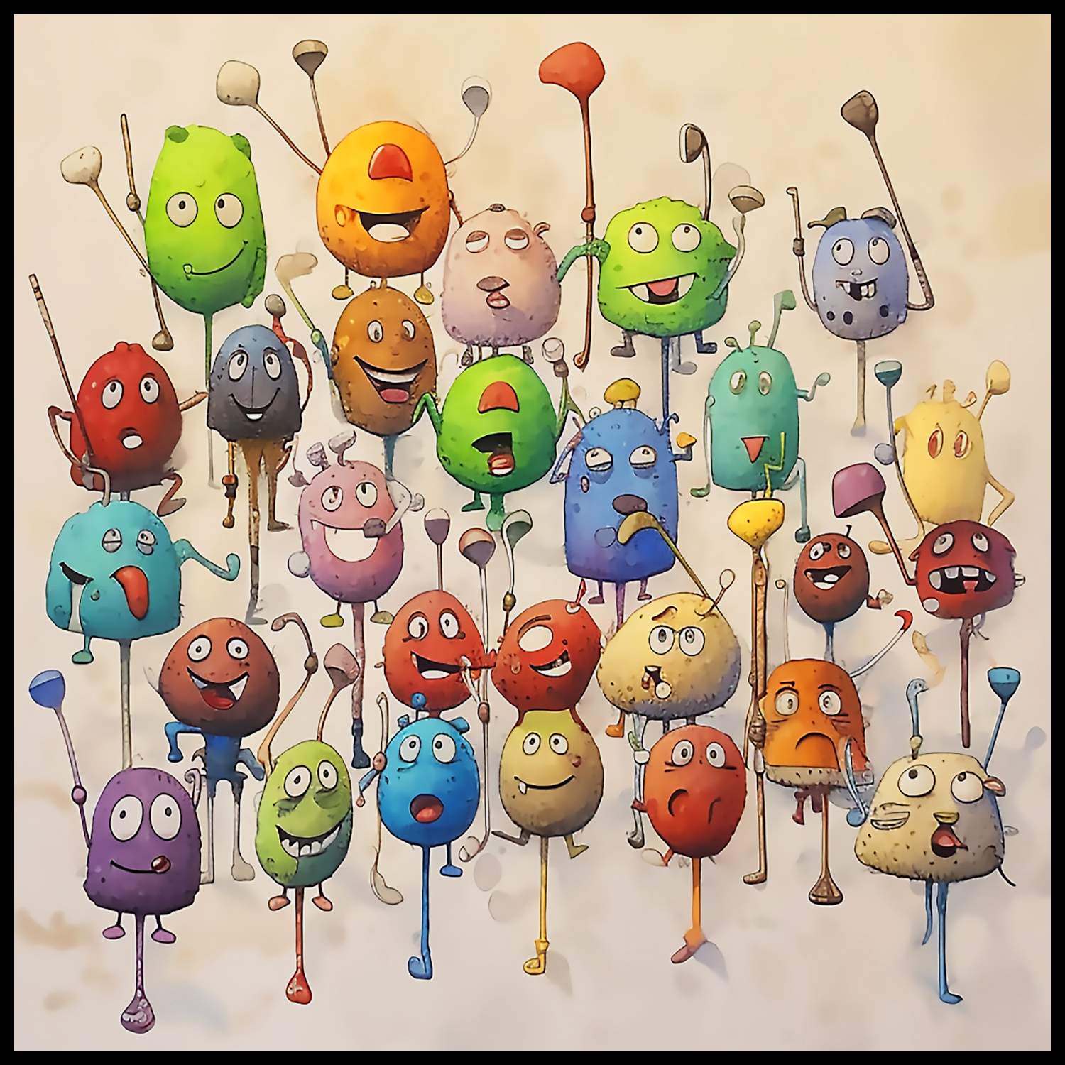 Solve Blobs 9 jigsaw puzzle online with 600 pieces