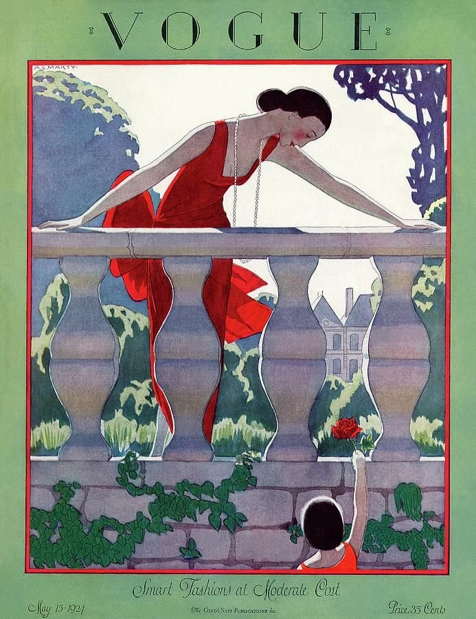 Jigsaw Puzzle | 48 pieces | Vintage Magazine Cover - Vogue, May 1924 ...
