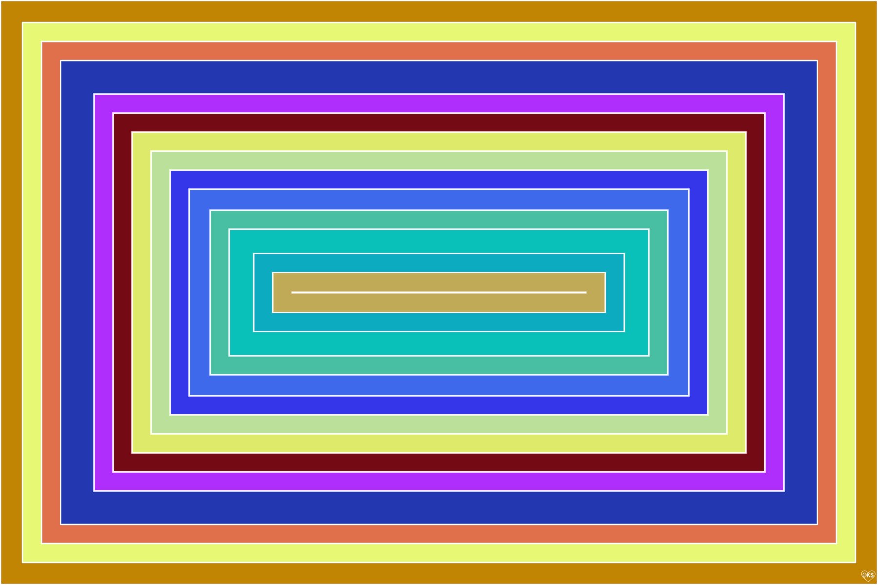 Solve Concentric Rectangles!! ~ H jigsaw puzzle online with 600 pieces