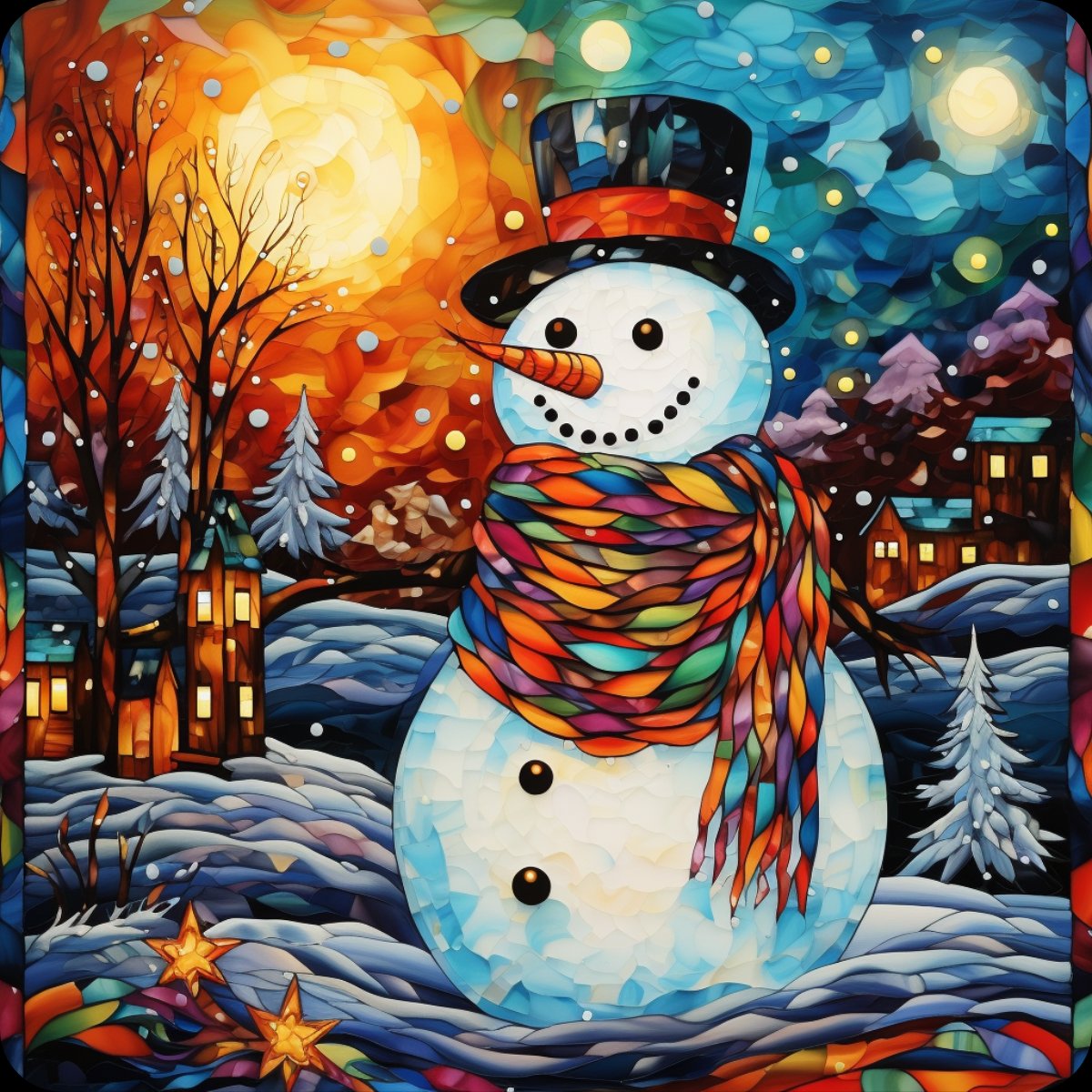 Solve Snowman jigsaw puzzle online with 121 pieces