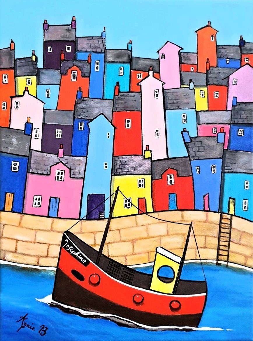 Solve Port by Anie B. jigsaw puzzle online with 252 pieces