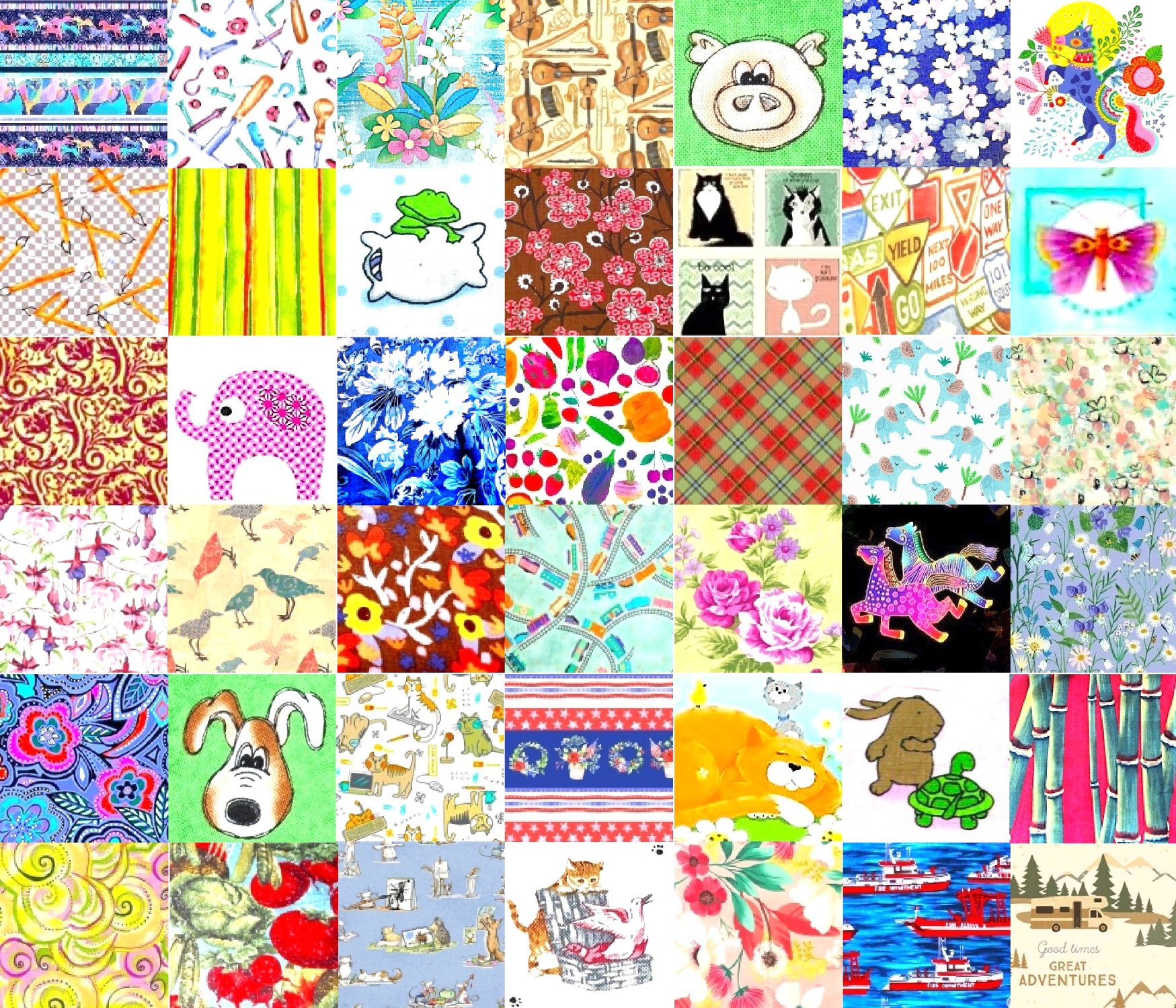 Solve PATCHWORK CLOTHWORKS 6 jigsaw puzzle online with 255 pieces