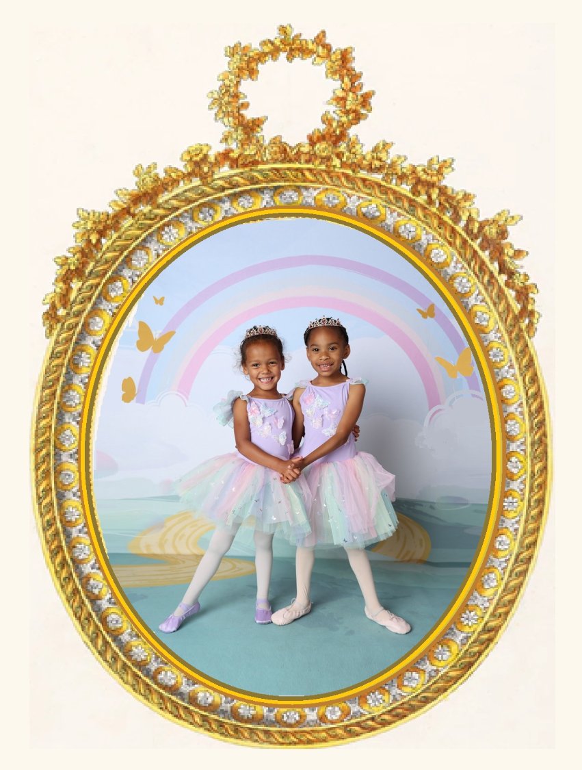 Solve ballerina duo jigsaw puzzle online with 12 pieces