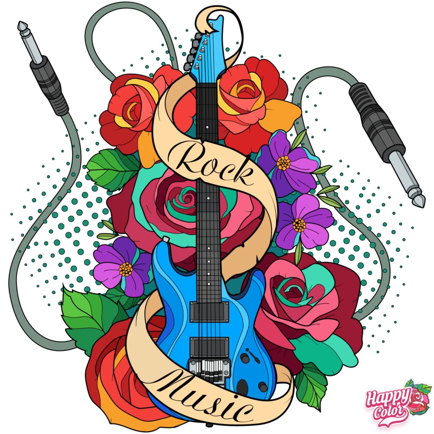 Solve PUZZLE - Rock Music jigsaw puzzle online with 81 pieces