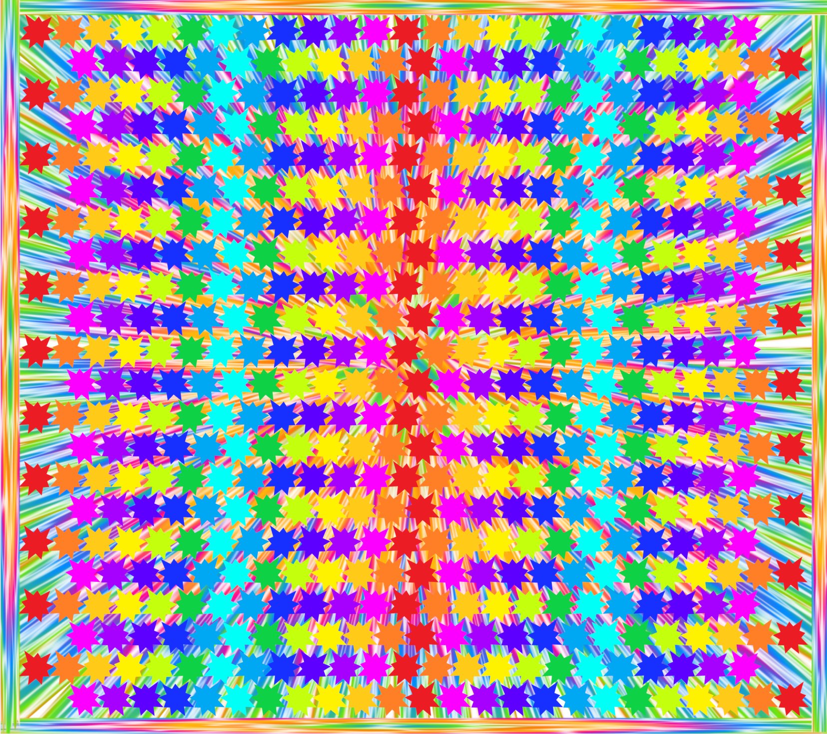 Jigsaw Puzzle | 195 pieces | 3D Paint Rainbow Confusion - resize to 600 ...