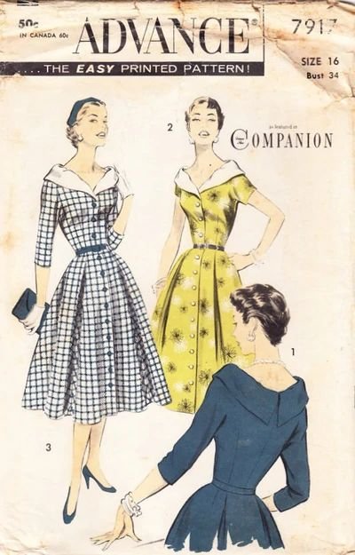 Solve Vintage Sewing Pattern jigsaw puzzle online with 70 pieces