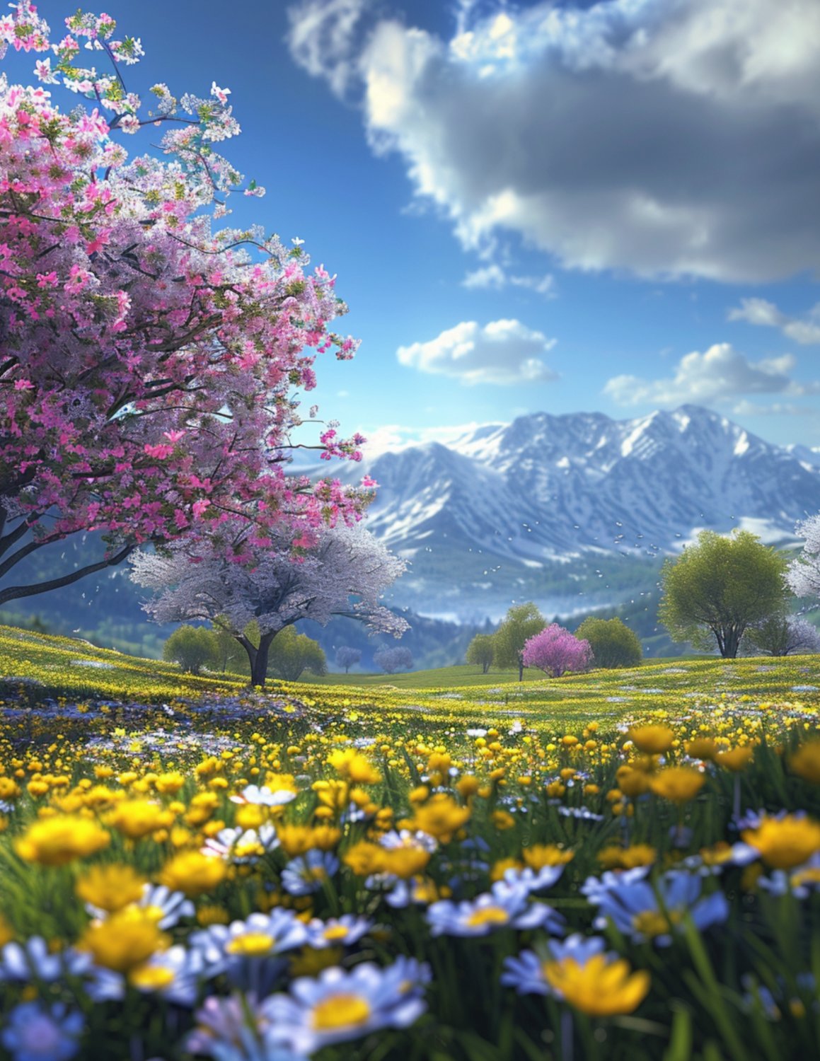 Jigsaw Puzzle | 130 pieces | Spring Landscape | Jigidi