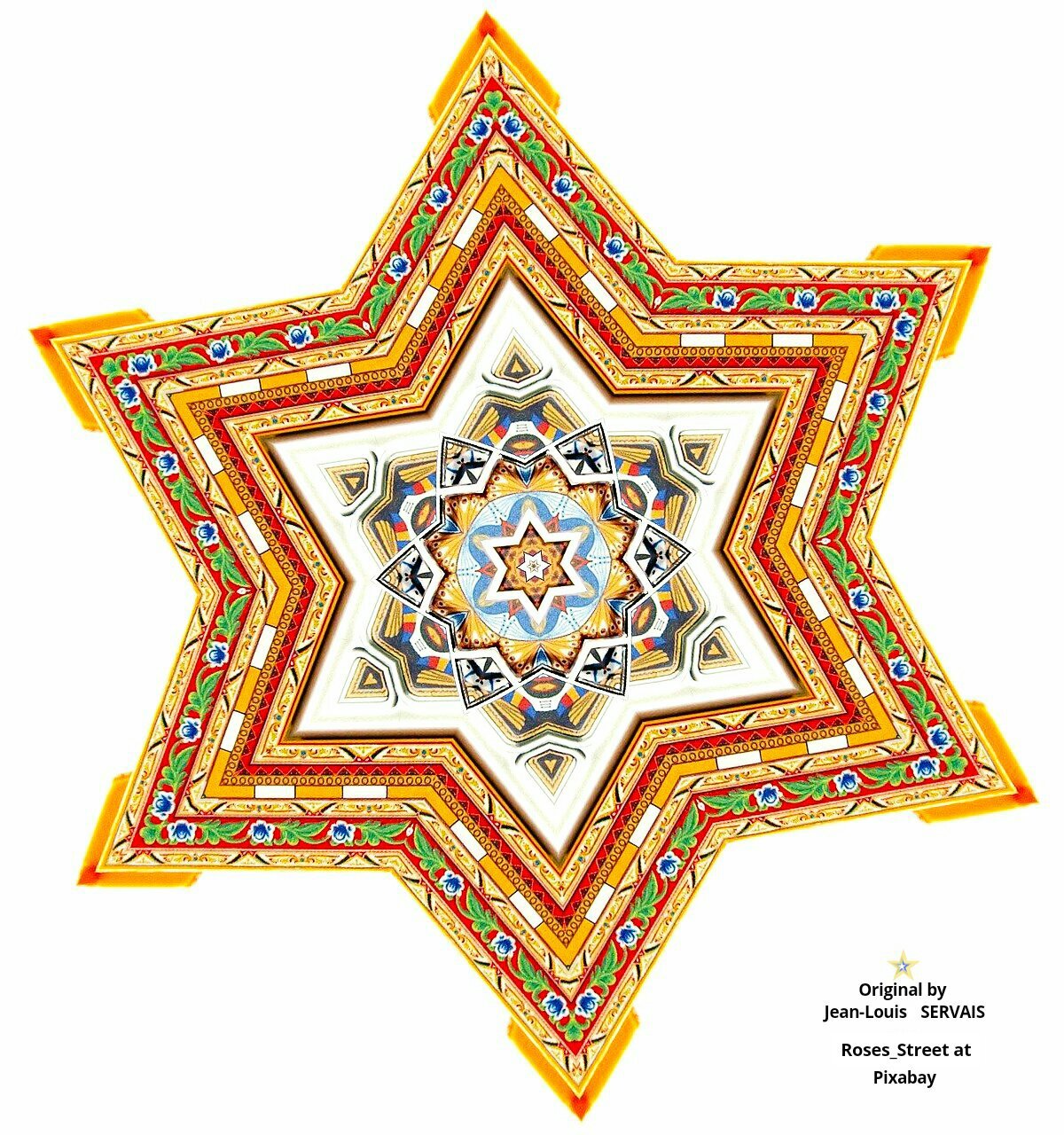 Solve Stars within stars jigsaw puzzle online with 90 pieces