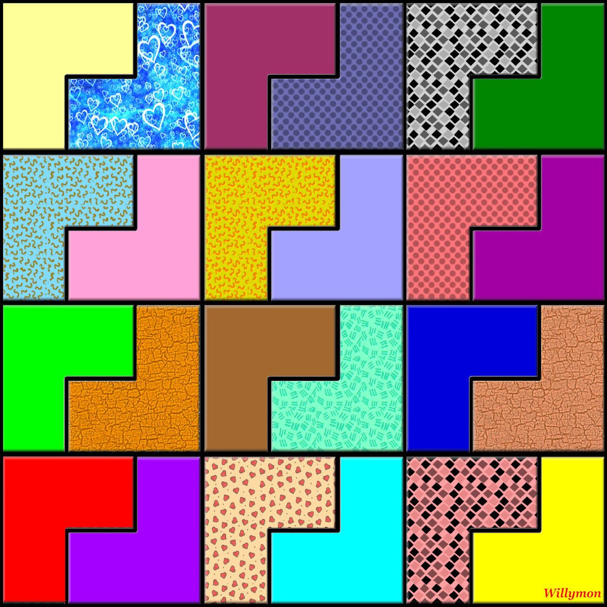 Solve L puzzle (small) jigsaw puzzle online with 81 pieces