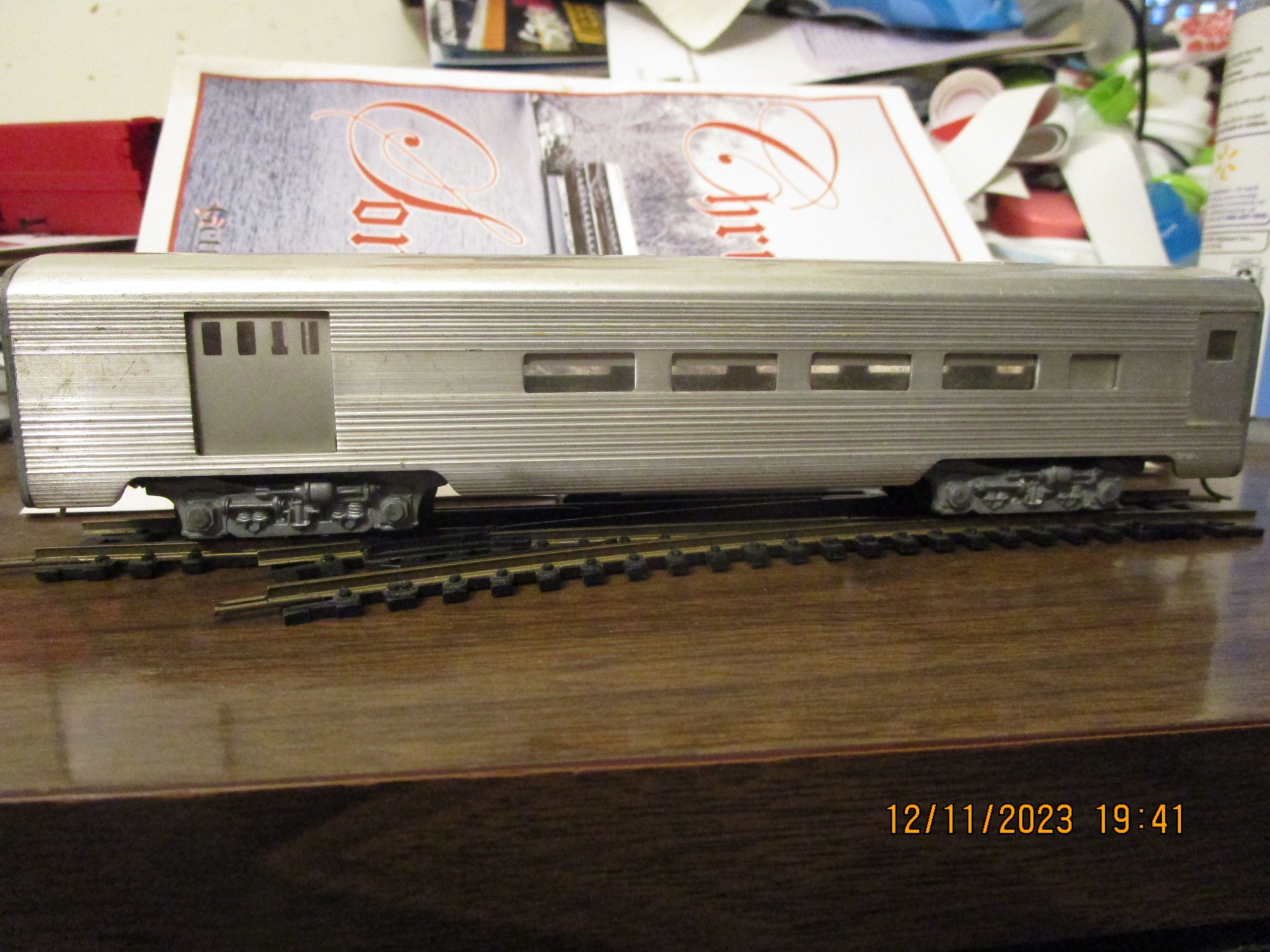 Solve Undecoated Ho scale combine car jigsaw puzzle online with 99 pieces