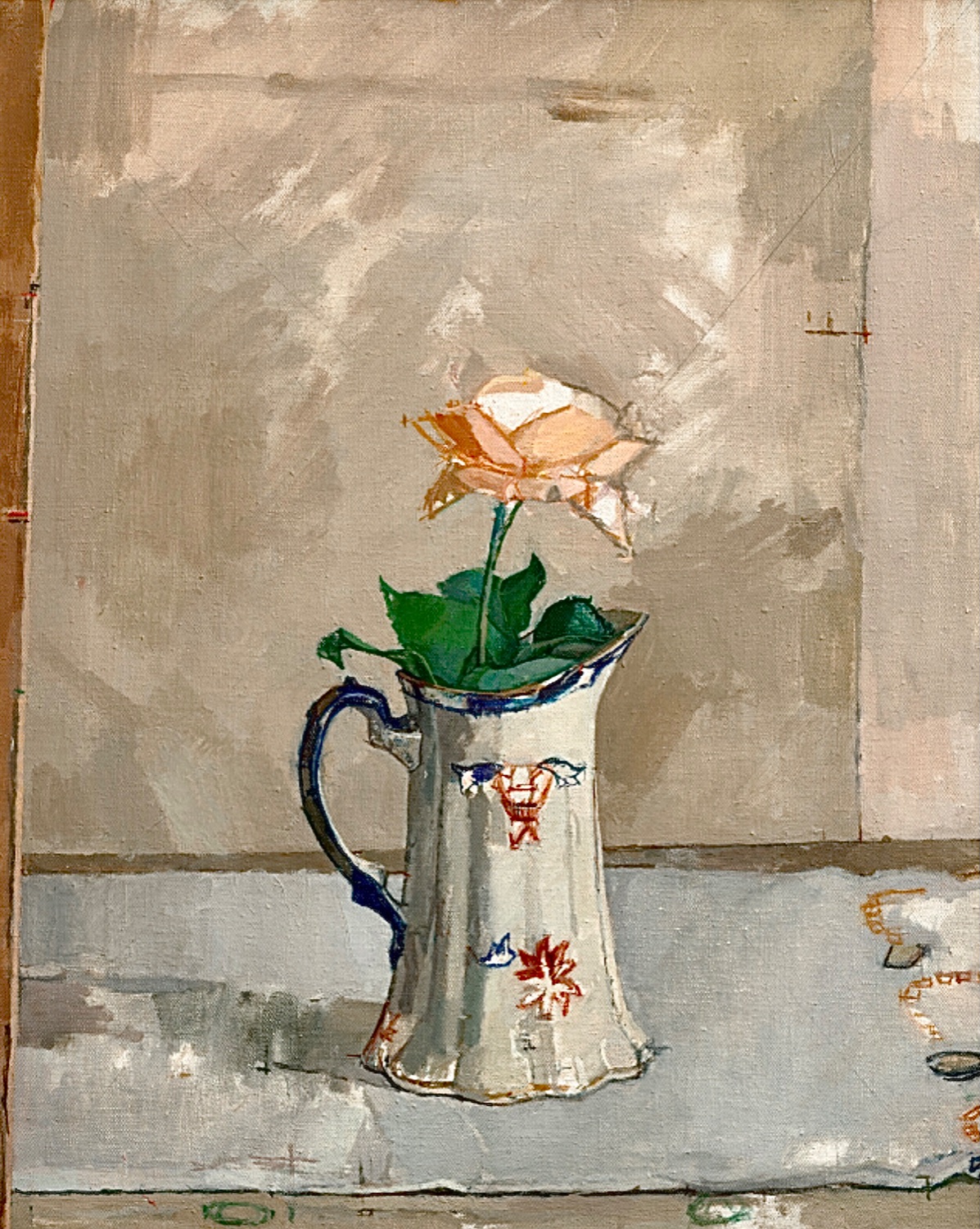 Solve Still Life with Rose and Pitcher, 1957, Euan Uglow (1932-2000 ...