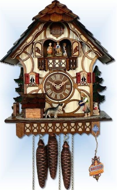 Solve Cuckoo Clock - Tudor Style Chalet with Red Shutters & Wolf (15 ...