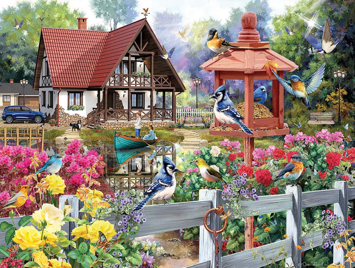 Solve Summer House (X-Large) jigsaw puzzle online with 300 pieces