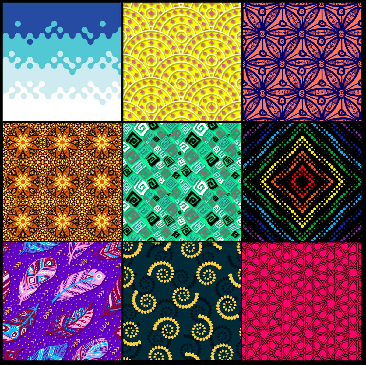 Solve Artistic patterns 46 jigsaw puzzle online with 225 pieces