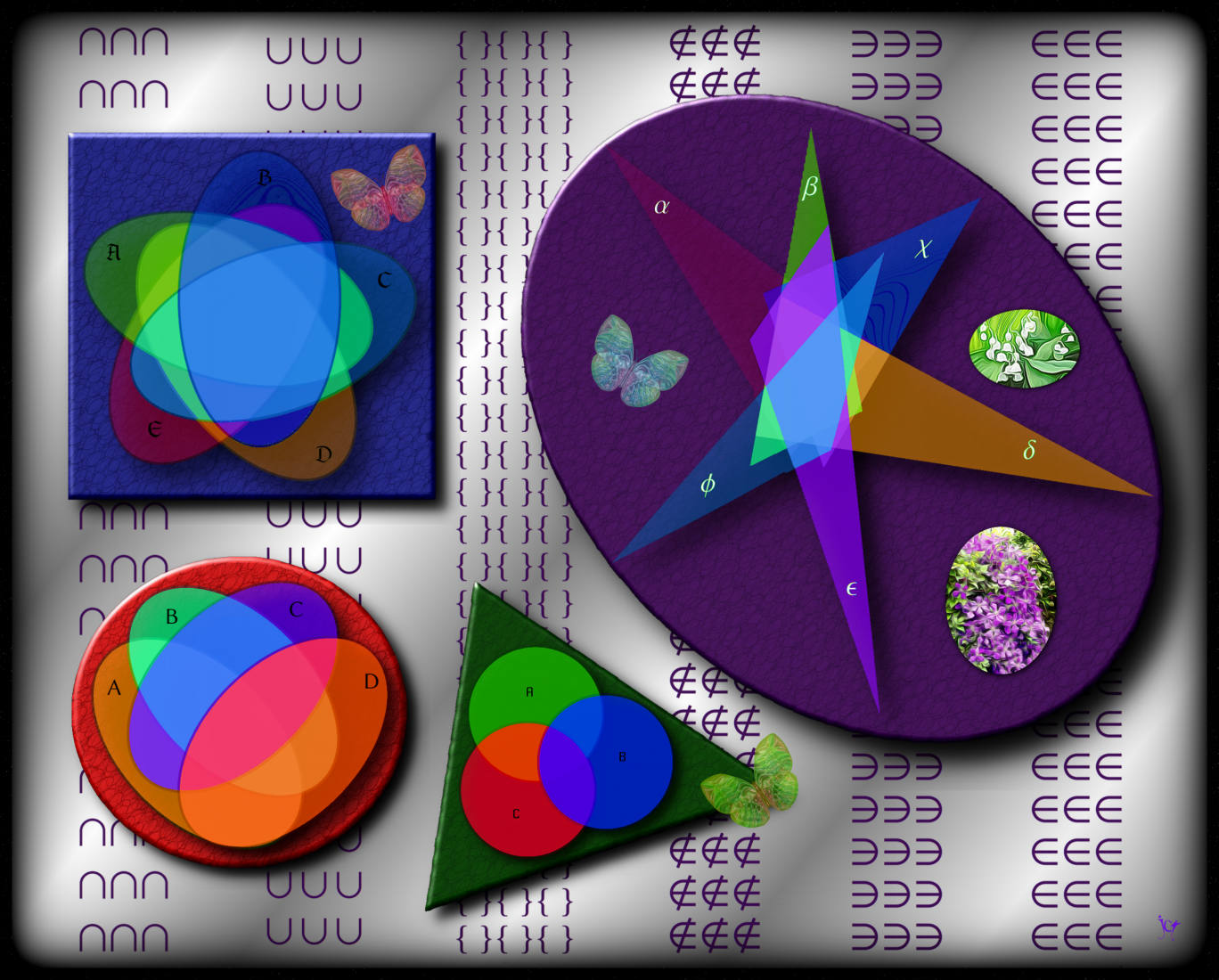 Solve Venn Diagrams - large jigsaw puzzle online with 154 pieces