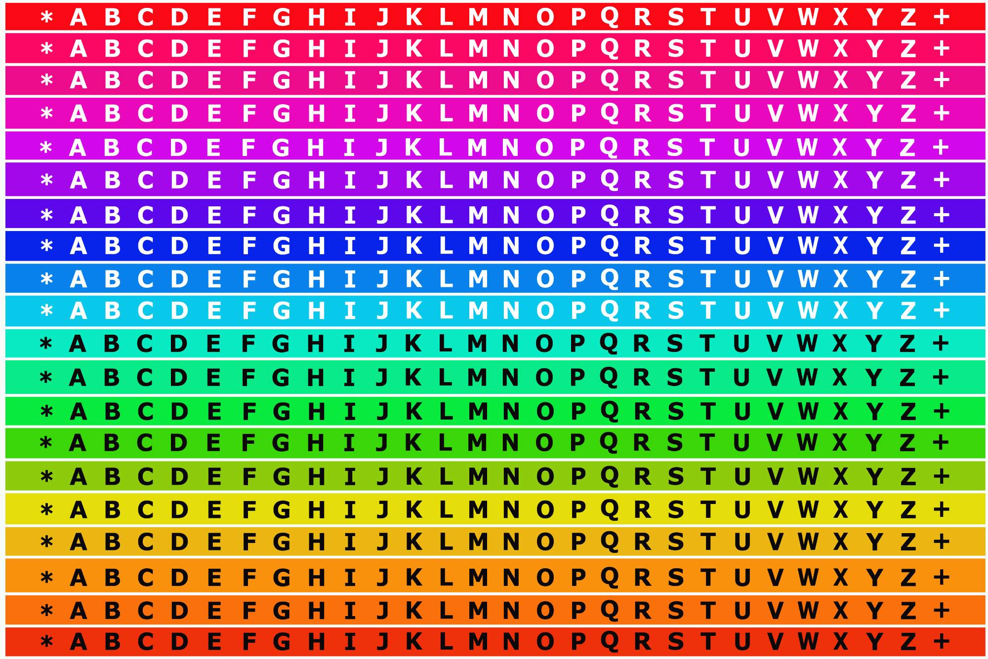 Solve Gradation_ABC jigsaw puzzle online with 600 pieces