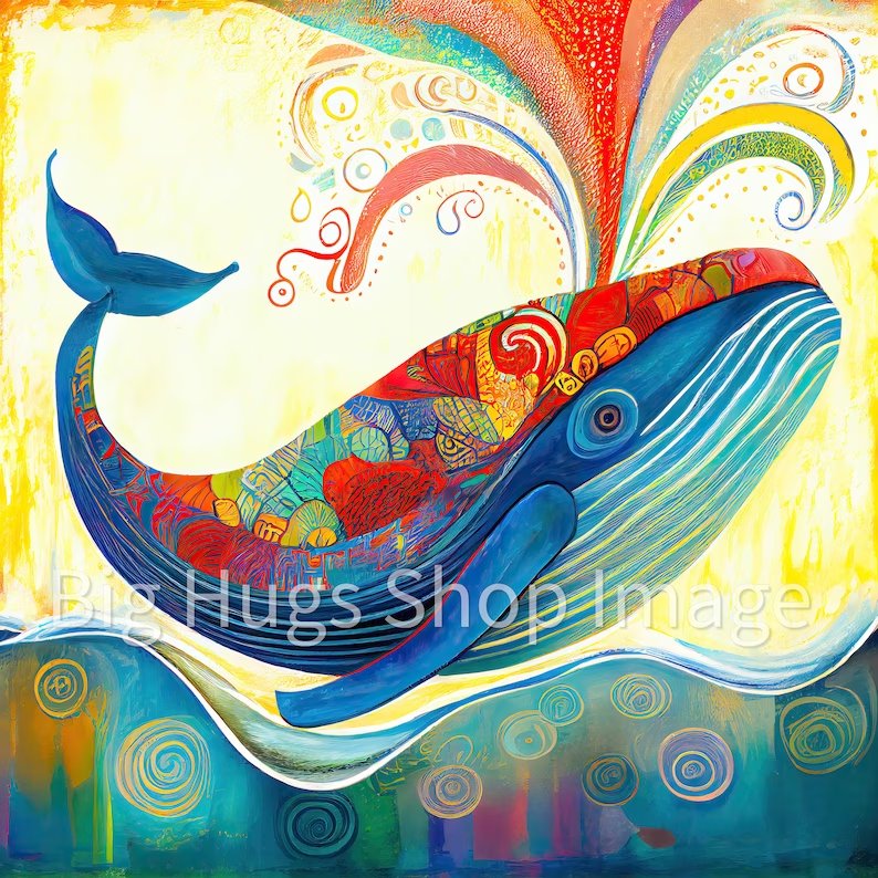 Solve Whale 2 * jigsaw puzzle online with 169 pieces