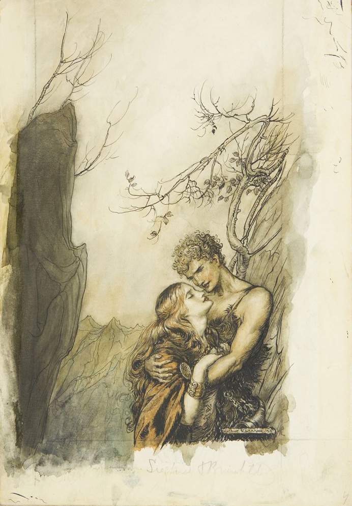 Solve Lovers (1911) - Arthur Rackham jigsaw puzzle online with 176 pieces
