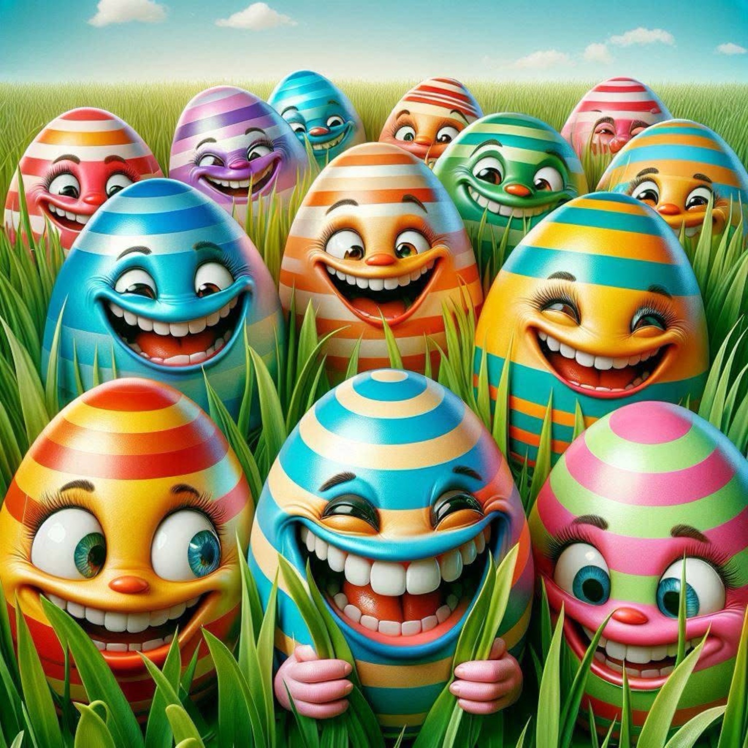 Solve Silly Eggs jigsaw puzzle online with 306 pieces