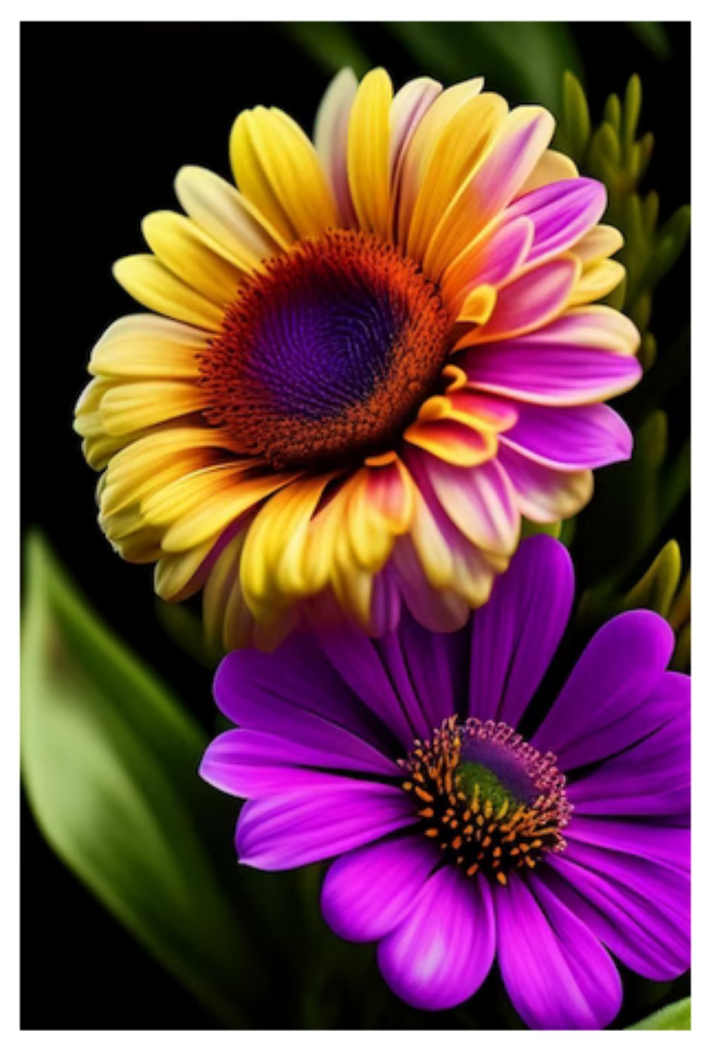 Solve 2 flowers (2) jigsaw puzzle online with 540 pieces