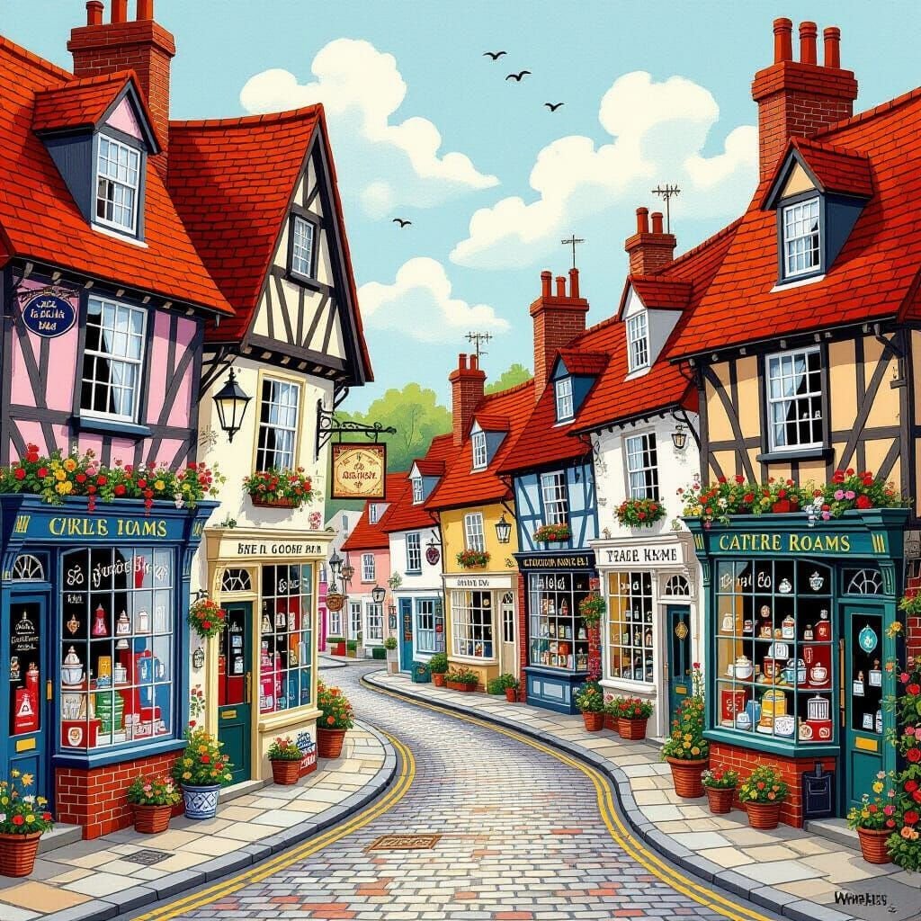Solve European Village jigsaw puzzle online with 81 pieces