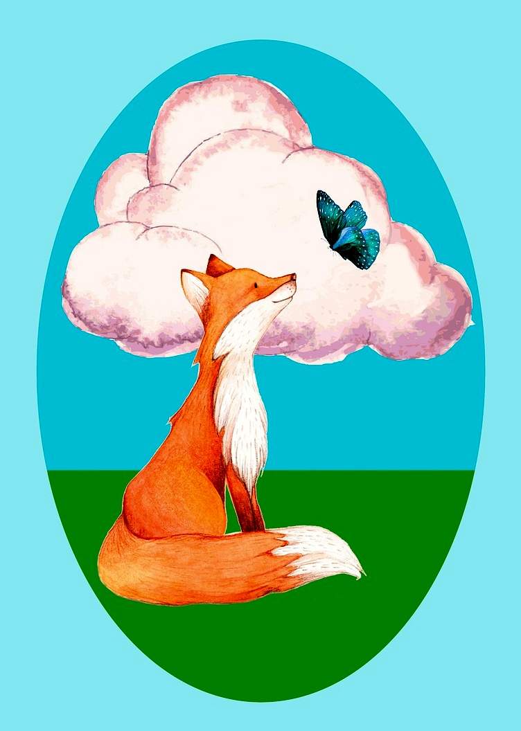 Solve Fox (resize 12 - 204 pieces) jigsaw puzzle online with 54 pieces