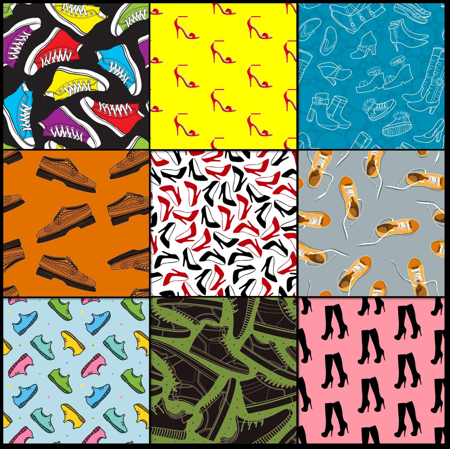 Solve Shoe patterns 2 jigsaw puzzle online with 144 pieces