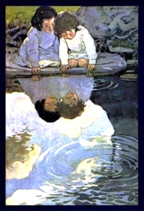 Solve Jesse Willcox Smith - "Looking-Glass River" from a 1905 edition ...