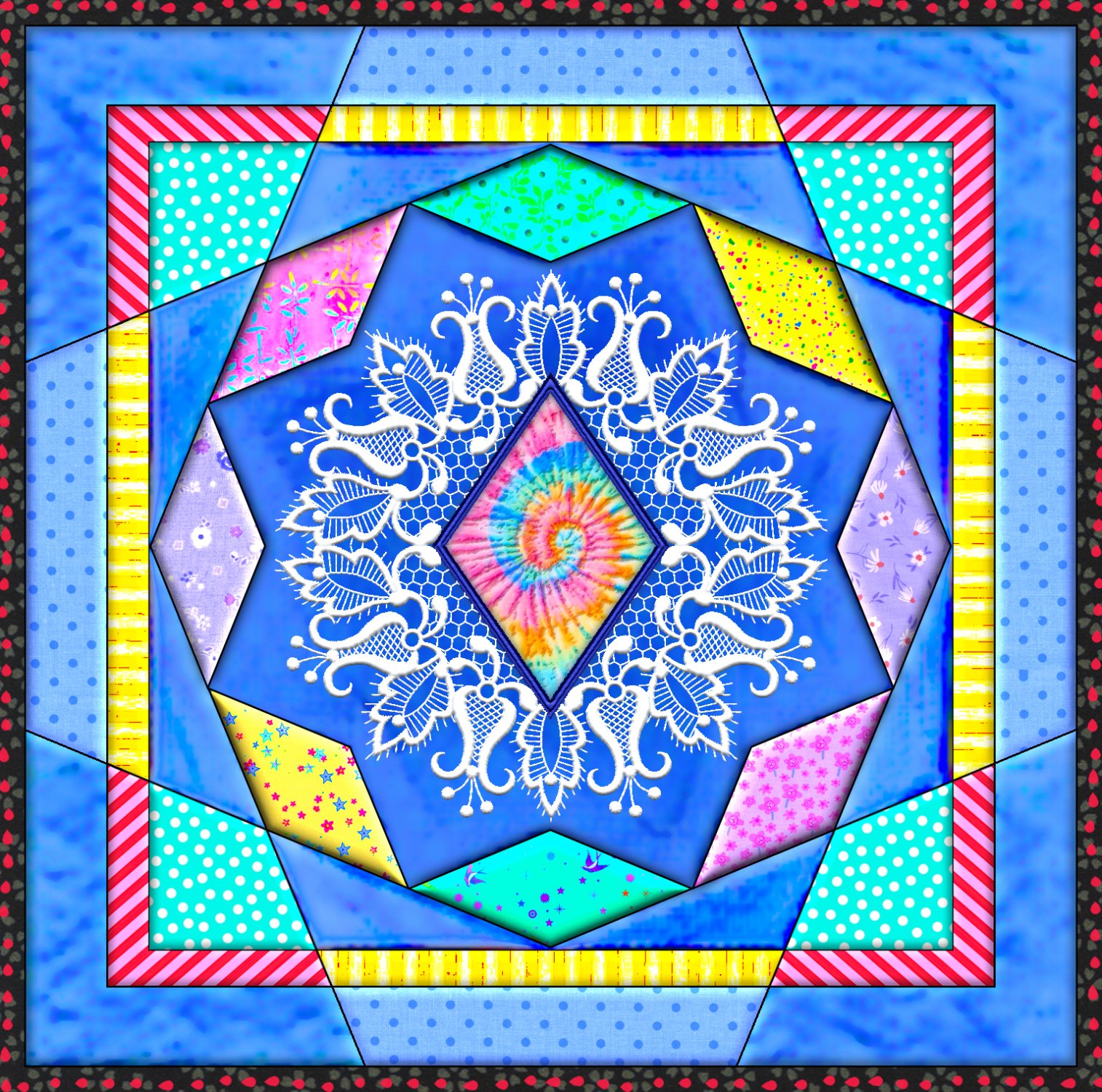 Solve Geometry Class ~ The Rhombus jigsaw puzzle online with 256 pieces