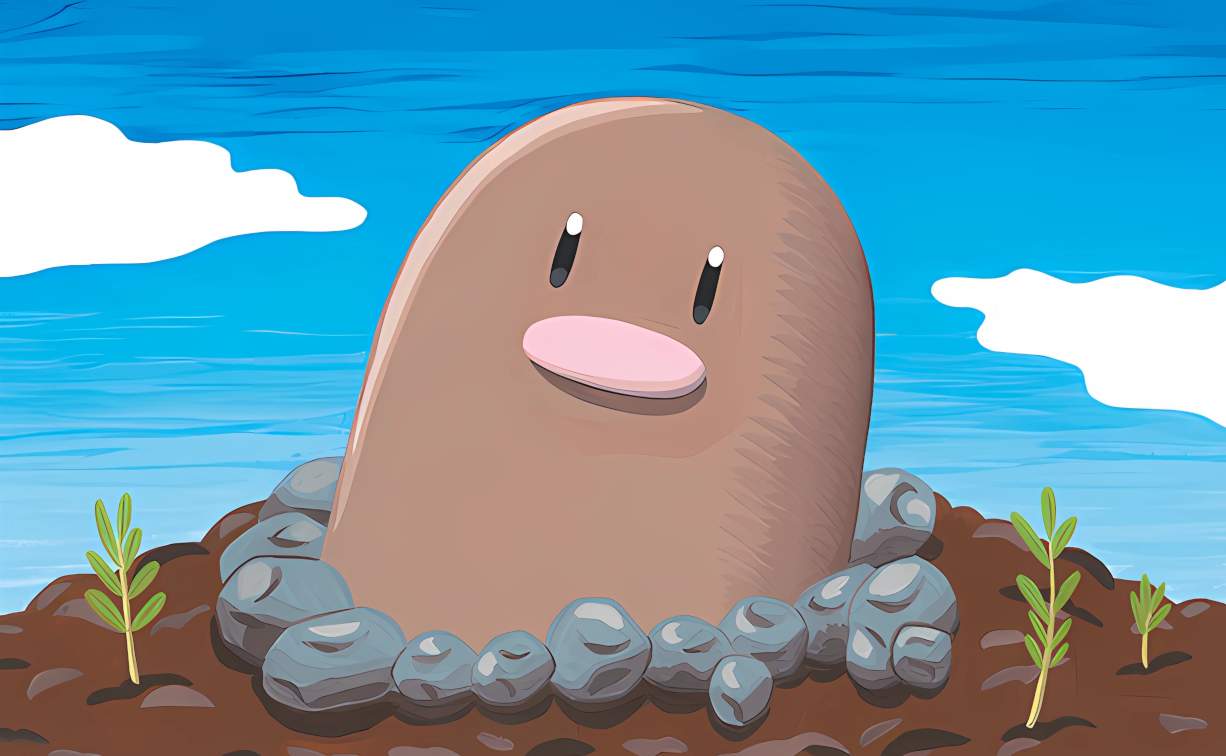 Solve 050/151 - Diglett jigsaw puzzle online with 150 pieces