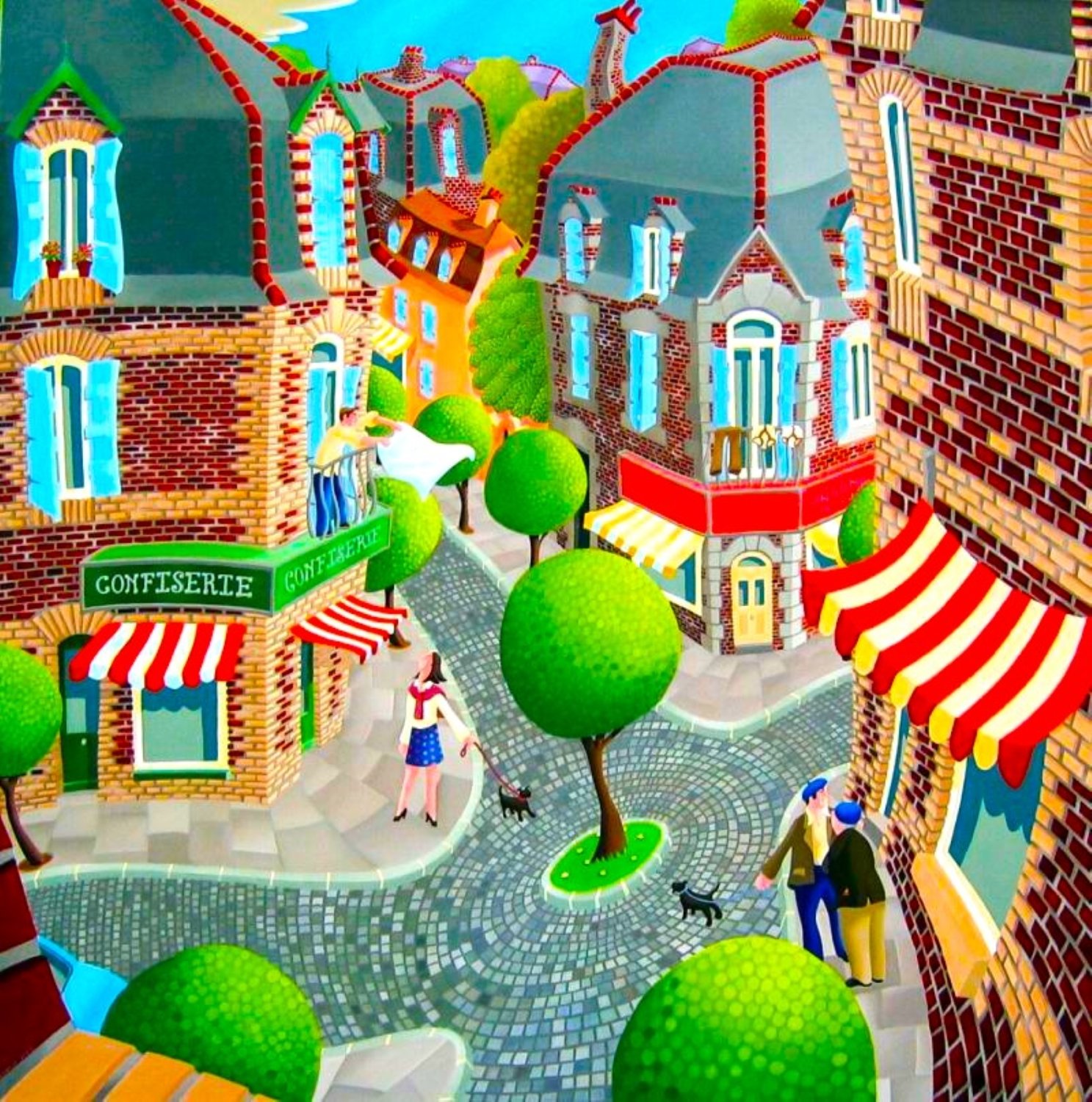 Solve Street Scene jigsaw puzzle online with 342 pieces