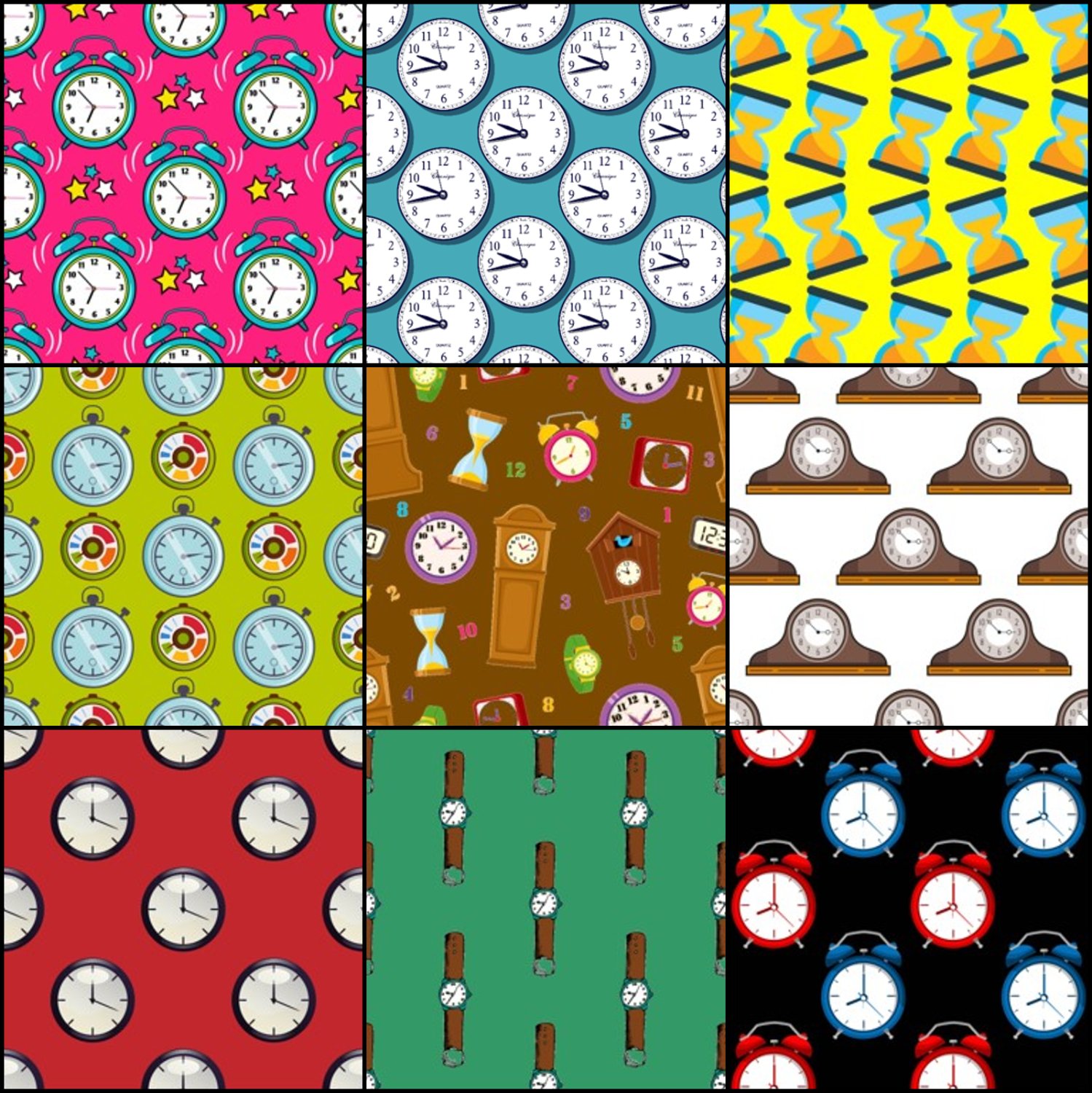 Solve Clock patterns 3 jigsaw puzzle online with 81 pieces