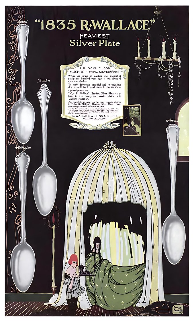 Solve R. Wallace 1835 Silver Plate -1916A jigsaw puzzle online with 15 ...