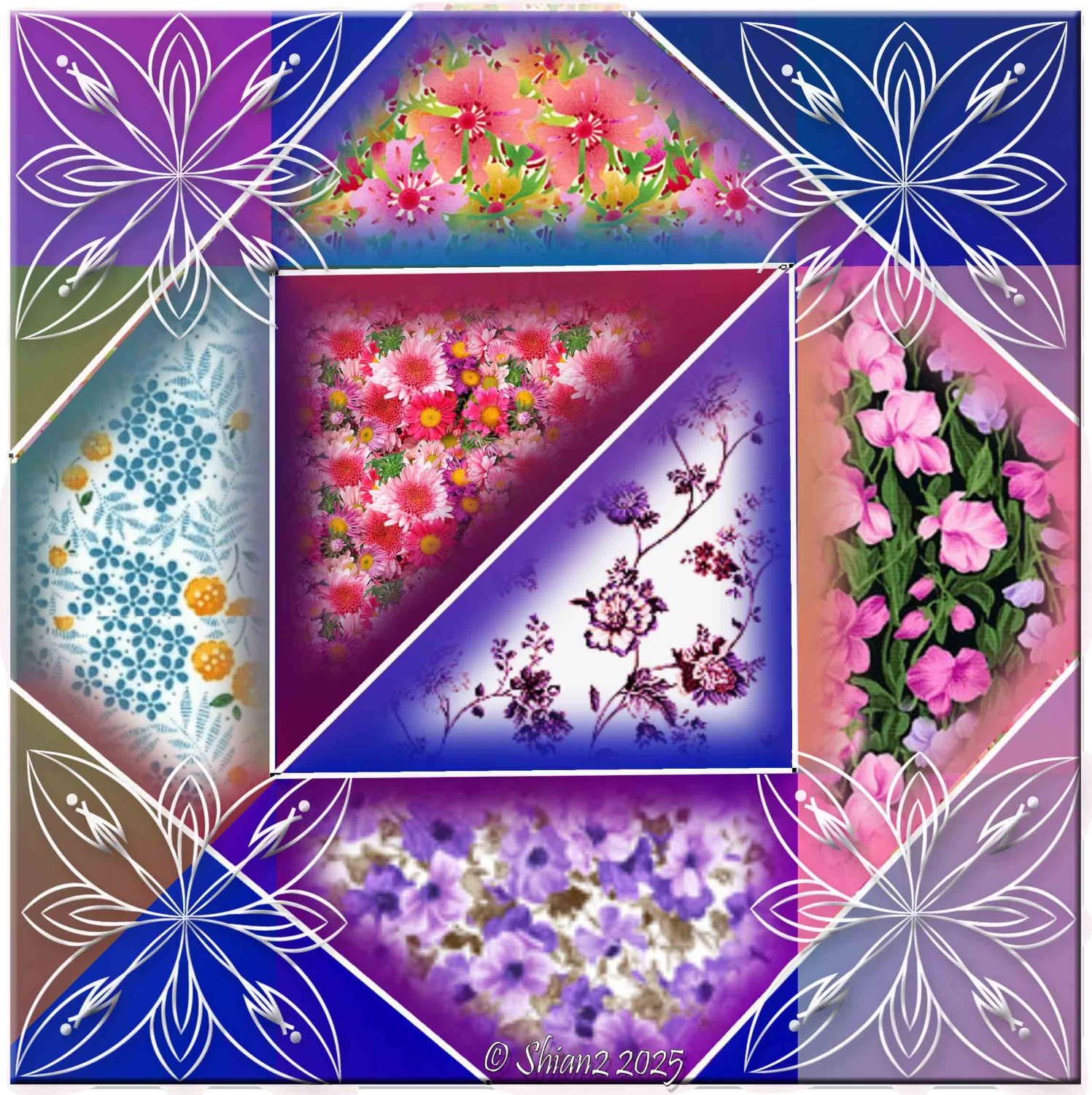Solve Floral Tile jigsaw puzzle online with 169 pieces