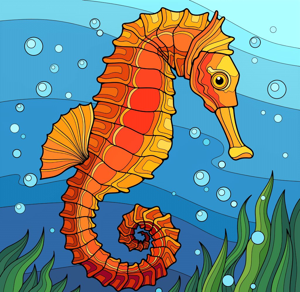 Solve Seahorse jigsaw puzzle online with 225 pieces
