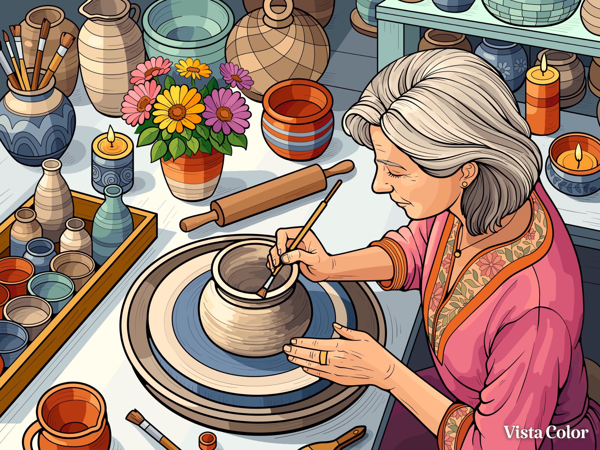 Solve Pottery jigsaw puzzle online with 300 pieces