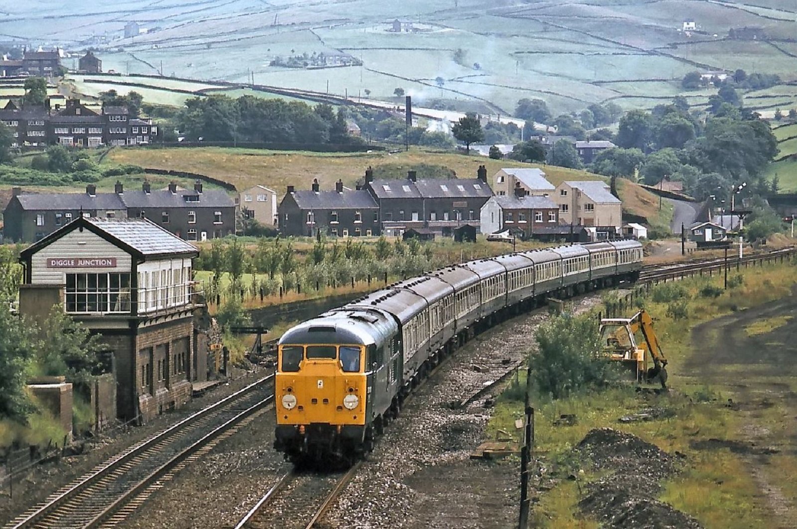 Solve BR Class 31 31111 passes Diggle Junction Box, 1979. jigsaw puzzle ...