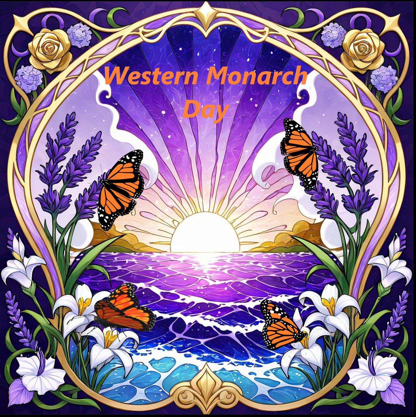 Solve Western Monarch Day 2-5-25 jigsaw puzzle online with 100 pieces