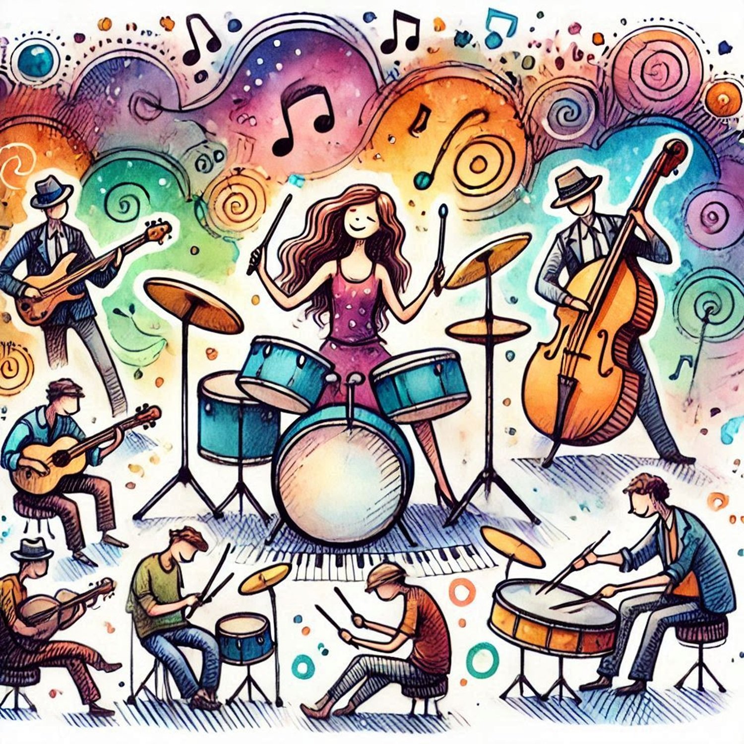 Solve Band (resizable 9 to 600 pieces) jigsaw puzzle online with 144 pieces