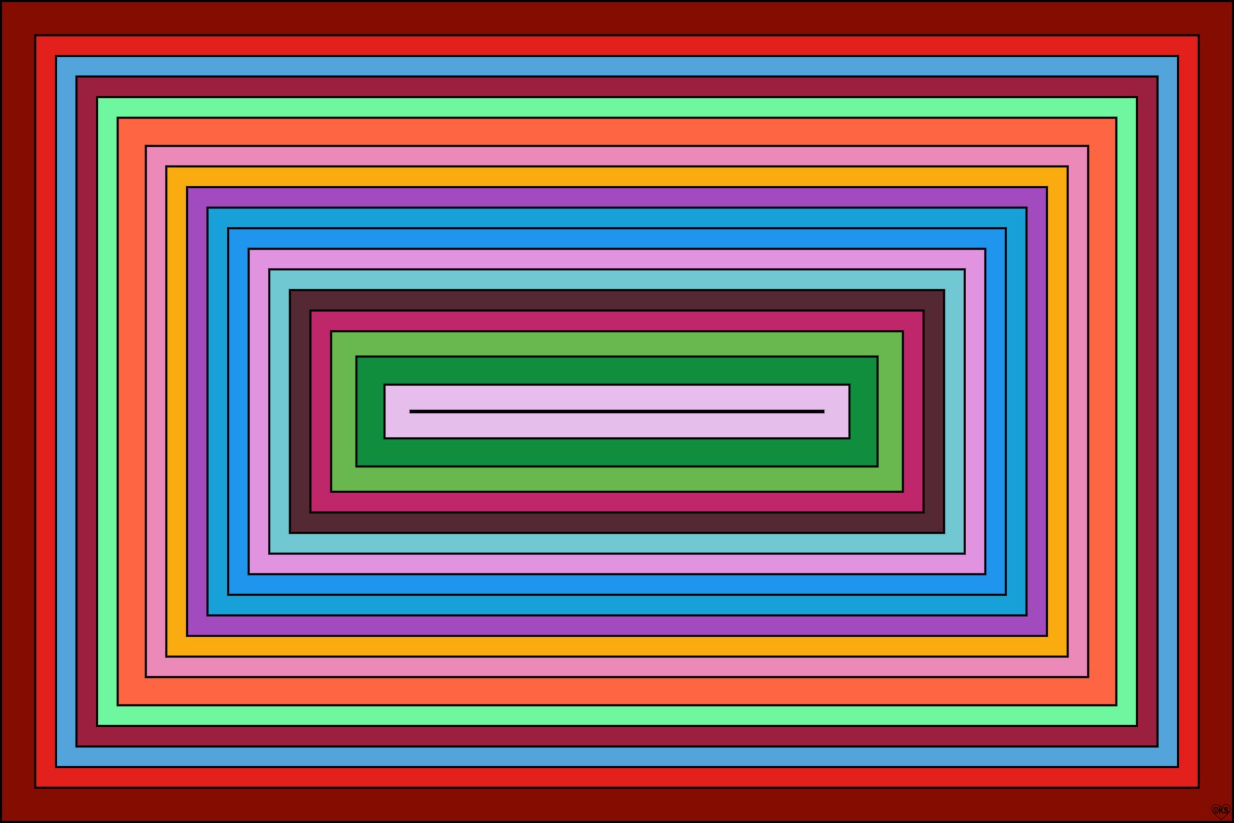 Solve Concentric Rectangles!! ~ H jigsaw puzzle online with 600 pieces