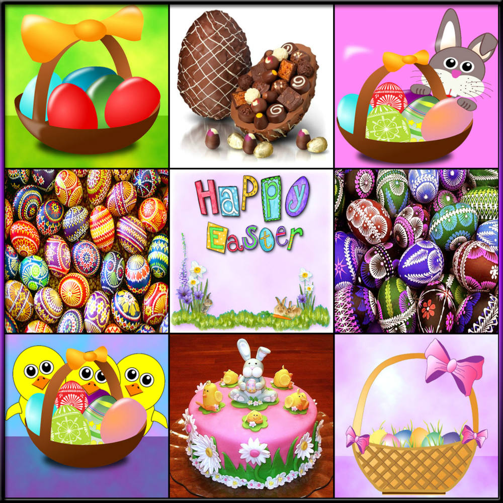Solve Happy Easter jigsaw puzzle online with 100 pieces