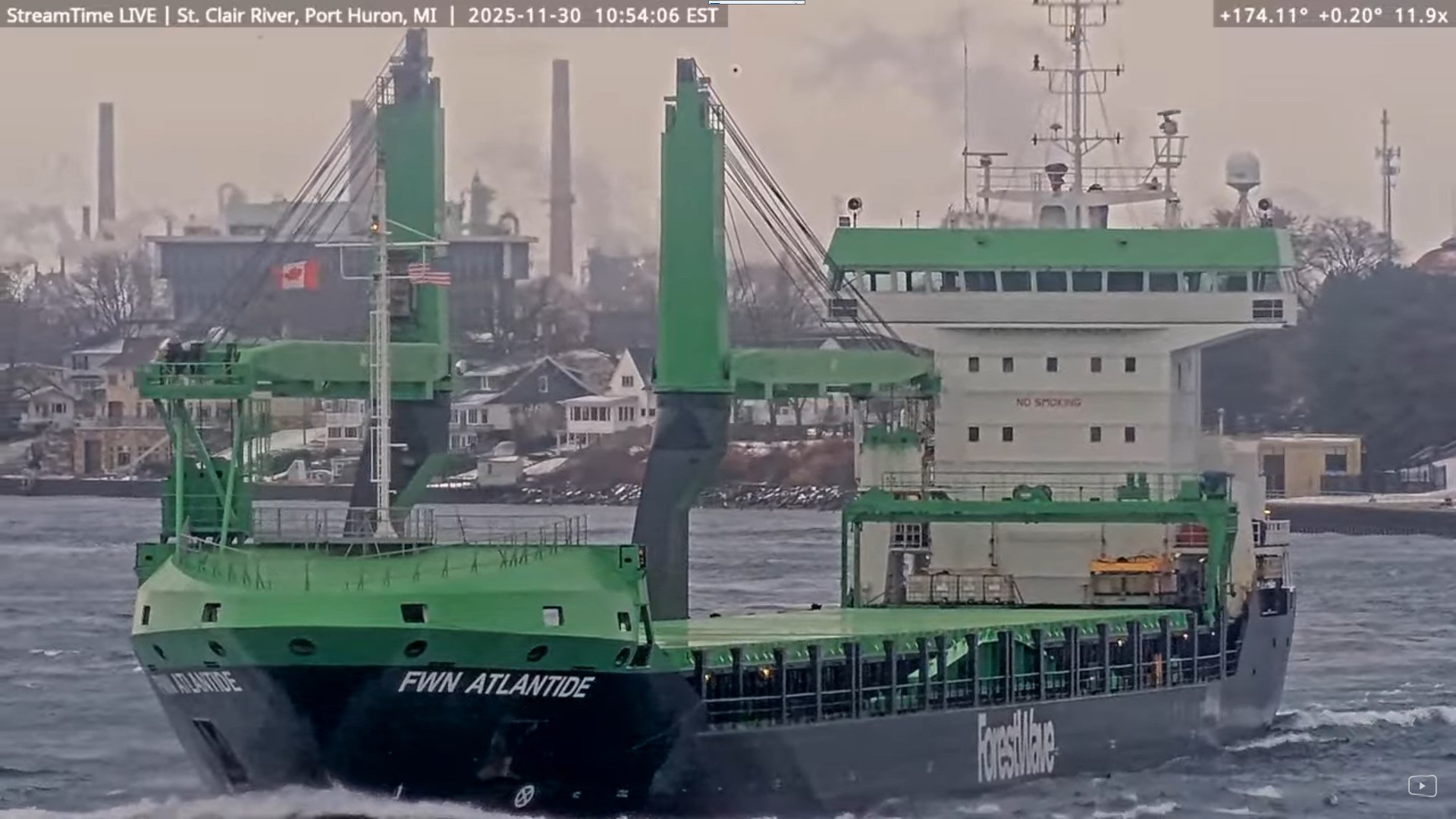Solve FWN Atlantide - Ocean-Going Freighter - Port Huron, MI (2025-11 ...