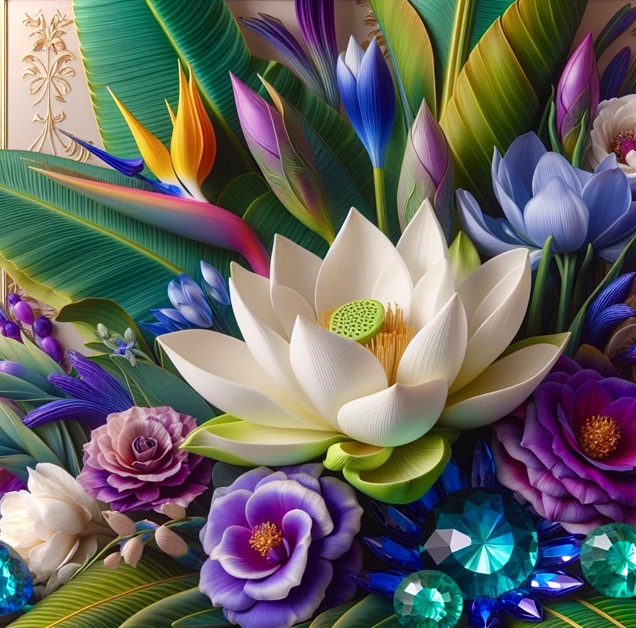 Solve Hocus Pocus Focus Lotus 💎 jigsaw puzzle online with 81 pieces