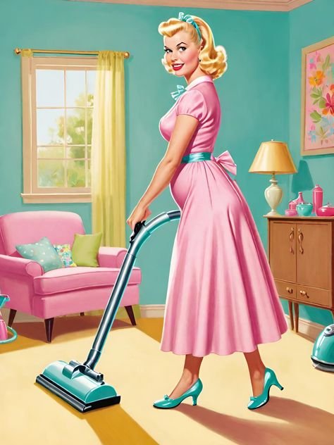 Solve Isn't housework fun. jigsaw puzzle online with 63 pieces