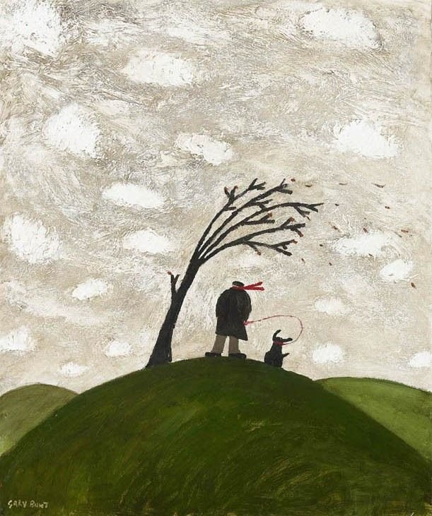 Solve Gary Bunt, Windy Day jigsaw puzzle online with 42 pieces