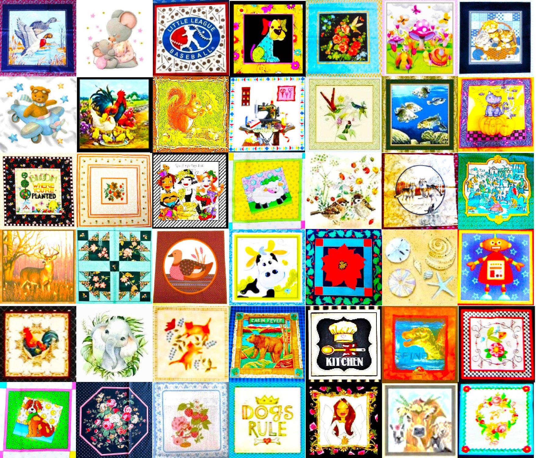 Jigsaw Puzzle | 255 pieces | FABRIC PANELS 6 | Jigidi