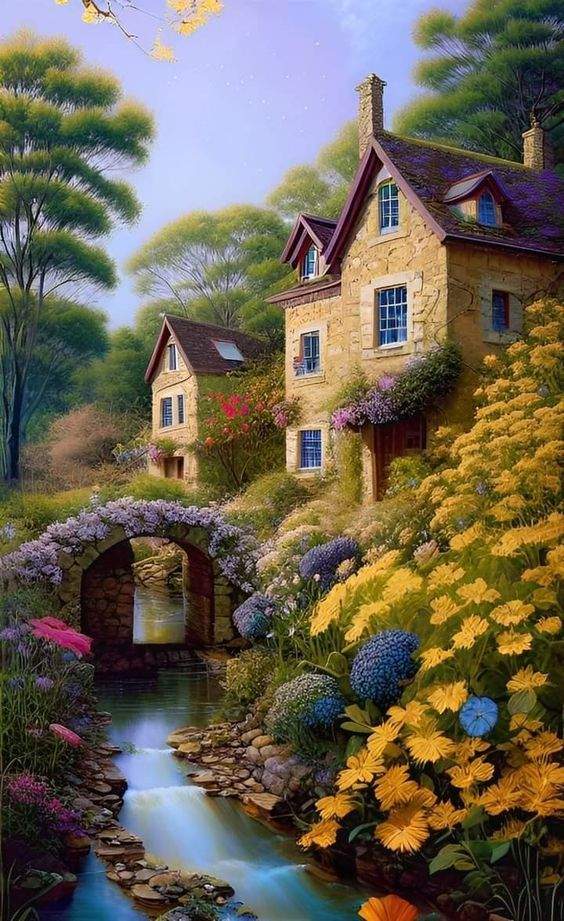 Solve Stone Bridge jigsaw puzzle online with 84 pieces